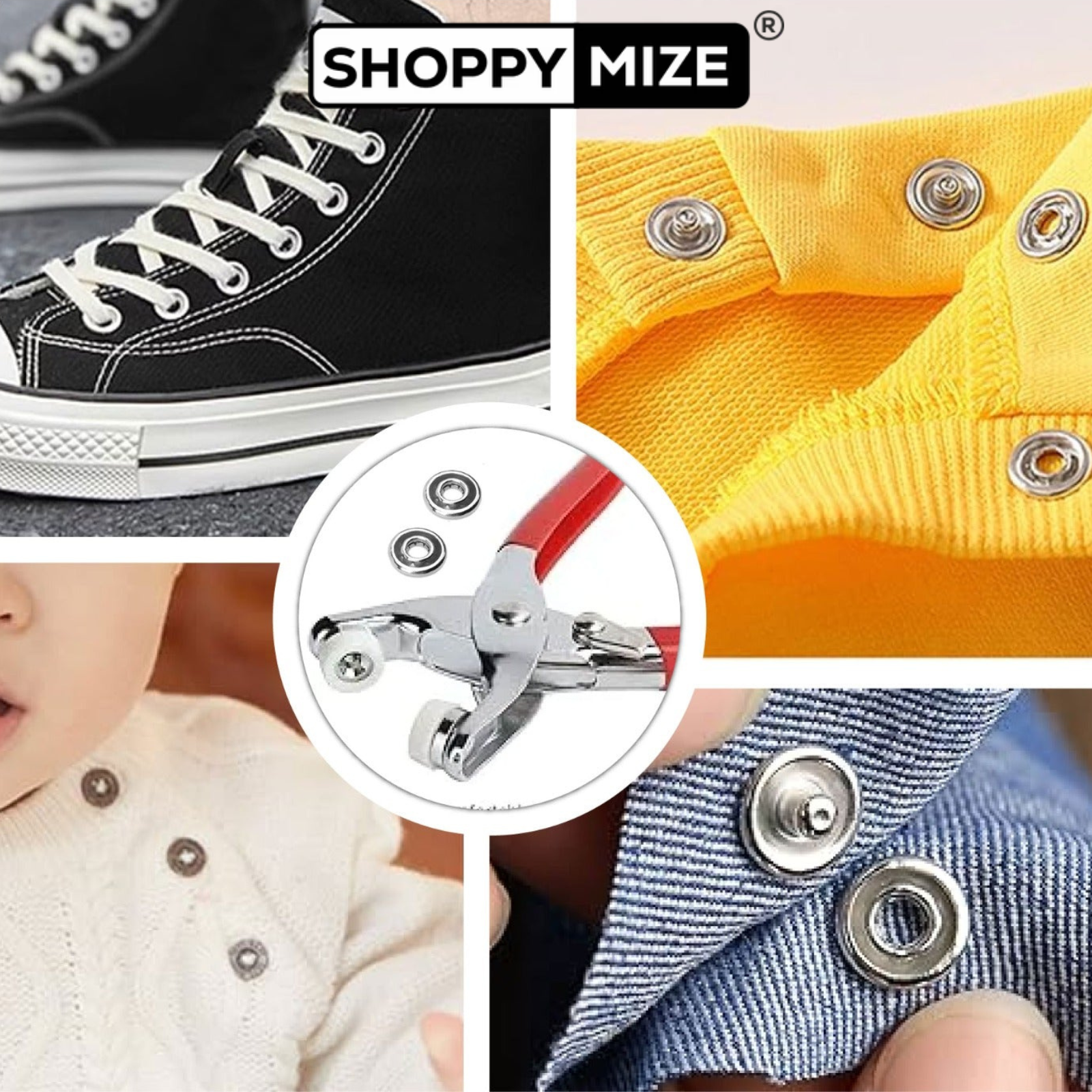 Heavy-Duty Snap Button Kit for Clothes, Bags & Leather – Home Asthetics